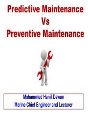 Understanding Maintenance Types Predictive Vs Preventive Course Hero