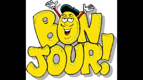 Bonjour mes amis débutant French song YouTube