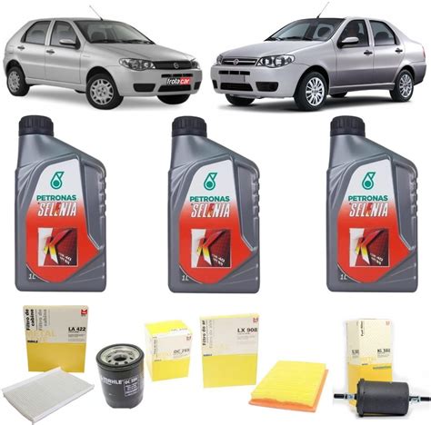 Kit Troca Óleo Selenia 15w40 Filtros Palio Siena Fire