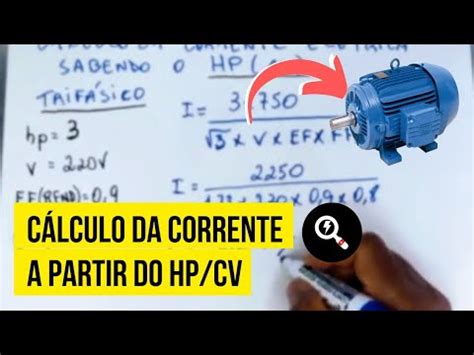 Cálculo da CORRENTE ELÉTRICA de motor MONOFÁSICO e TRIFÁSICO a partir