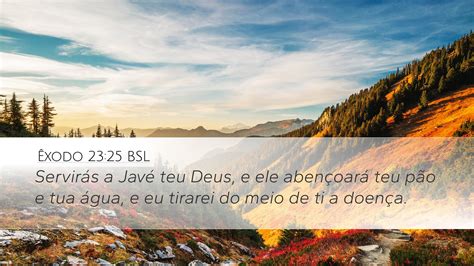 Êxodo 23 25 BSL Desktop Wallpaper Servirás a Javé teu Deus e ele