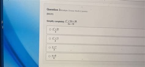 solved question 3 multiple choice worth 2 points 04 01