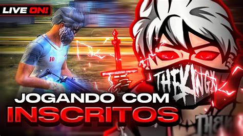LIVE FF FREE FIRE AO VIVO 6X6 4X4 INSCRITOS SALA