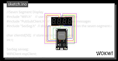Class Seven Segment Display Wokwi Esp Stm Arduino Simulator