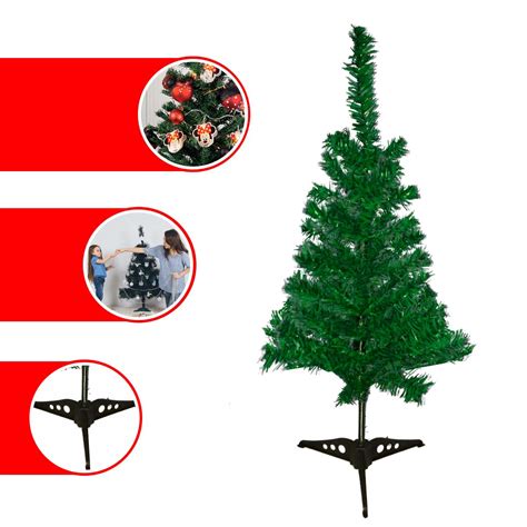 Árvore De Natal 060cm de Altura 50 Galhos de Pinheiro Verde