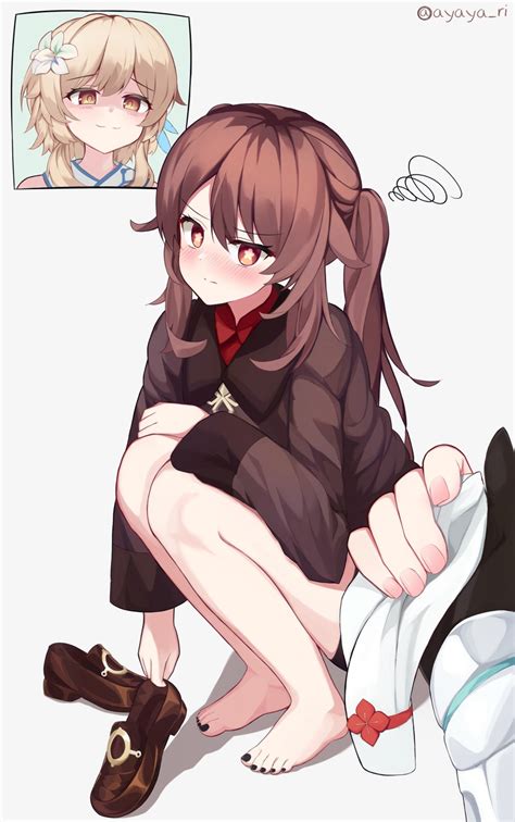 Lumine And Hu Tao Genshin Impact Drawn By Ayaya Ayaya Ri Danbooru