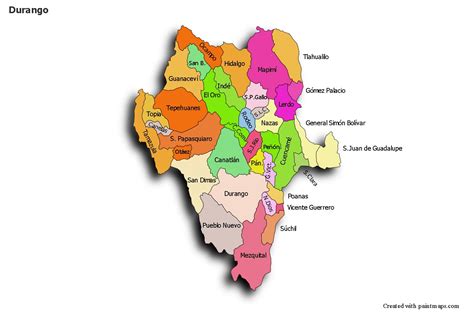 Mapas De Muestra Para Durango