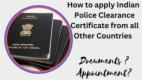 How To Apply Indian Police Clearance Certificate Form Different
