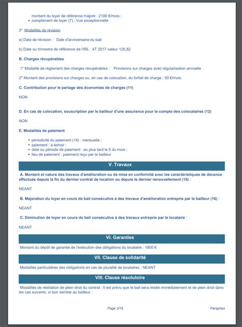 Contrat De Location Meublé Gratuit intérieur Contrat De Location