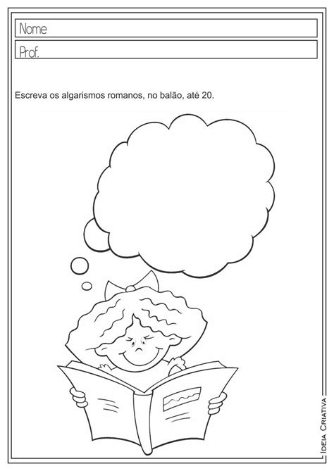 Atividades Educativas Matemática Algarismos Romanos para Ensino