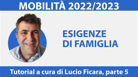 Mobilità 2022 23 come compilare la sezione esigenze di famiglia