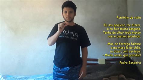 Pontinho De Vista Pedro Bandeira LIBRAS YouTube
