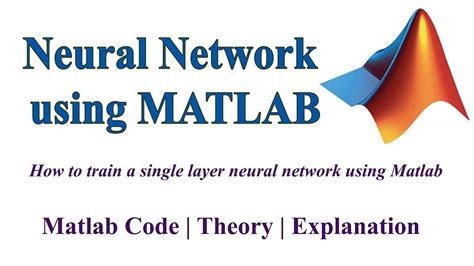 neural network using matlab youtube