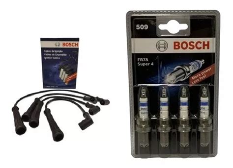 Juego Bujias Electrodos Y Cables Bosch Logan V K M
