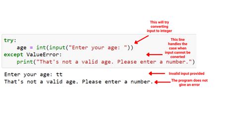 python try except ejemplos paso a paso
