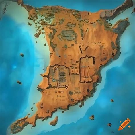 Map For Fantasy Role Playing Game On Craiyon