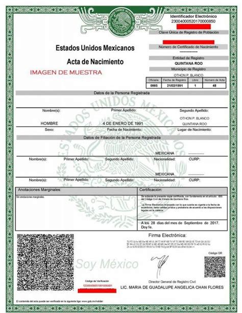 Acta De Nacimiento En Linea Digital Actualizada Y Certificada 2023