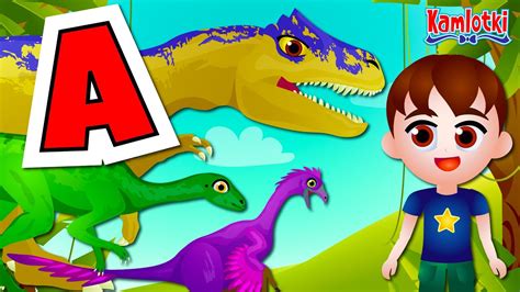 Nazwy dinozaurów po polsku Bajka edukacyjna dla dzieci Litera A