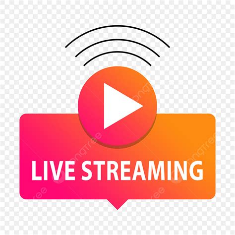 Live Streaming Clipart Transparent Png Hd Orange Magenta Twitch Live