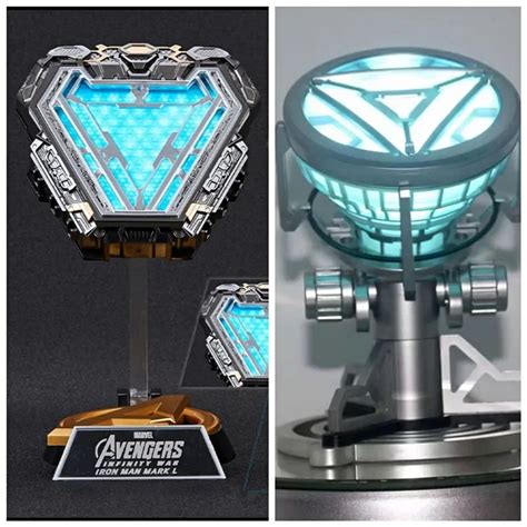 2023 Reaktor Iron Man Mk50 1 1 Lampu Dada Dapat Dipakai Marvel Avengers