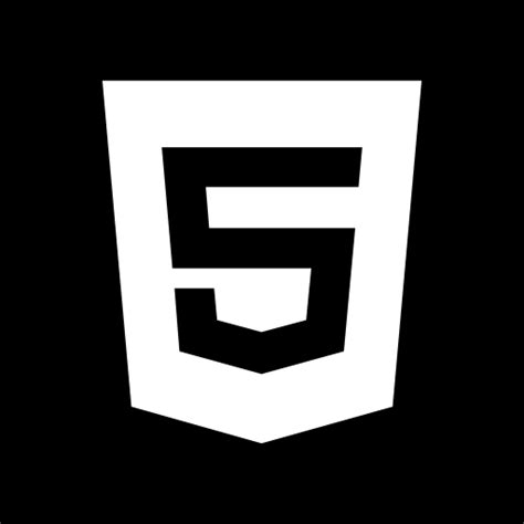 Html Basic Straight Filled Icon