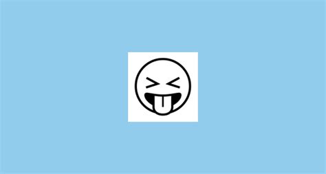 Squinting Face With Tongue Emoji On Noto Emoji Font