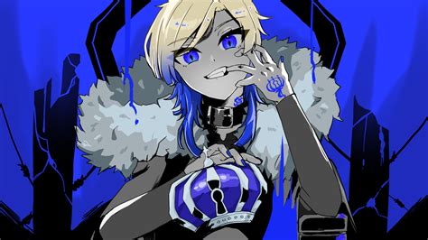 Anime Girl Trap Phone Wallpaper Anime Behind Glass Lock