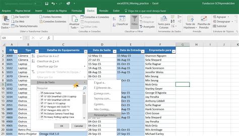 Atalho Para Filtro No Excel