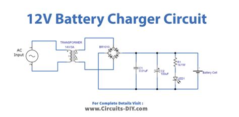 Simple Volt Battery Charger Circuit Diagram