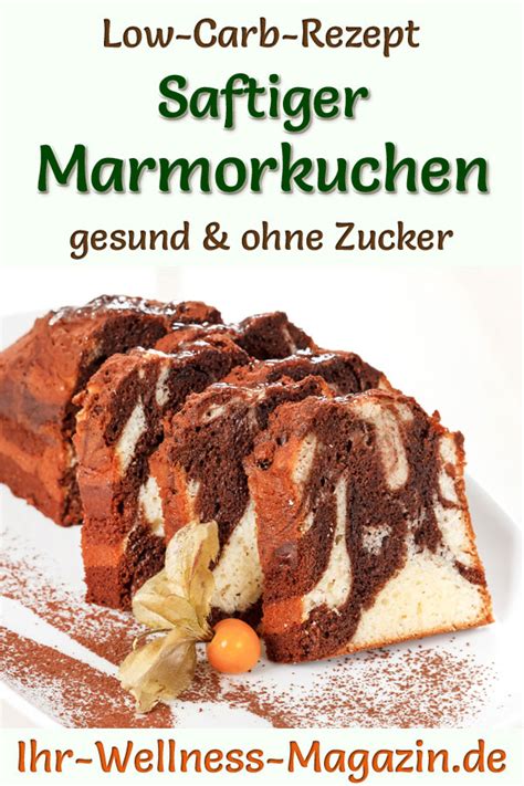 Saftiger Low Carb Marmorkuchen Rezept Ohne Zucker