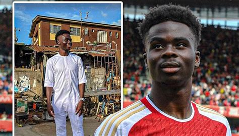 Arsenal S Bukayo Saka Visits Lagos
