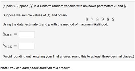 solved suppose x is a uniform random variable with unknown