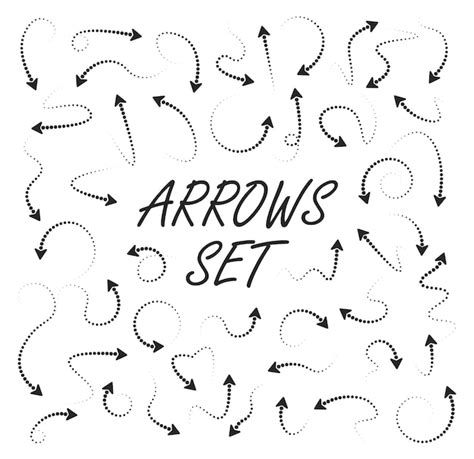 Conjunto De Flechas Vectoriales Vector Premium