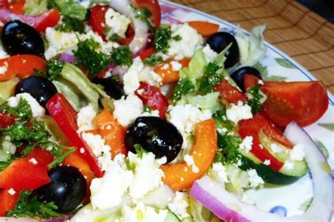 Ensalada Griega Con Queso Feta Receta