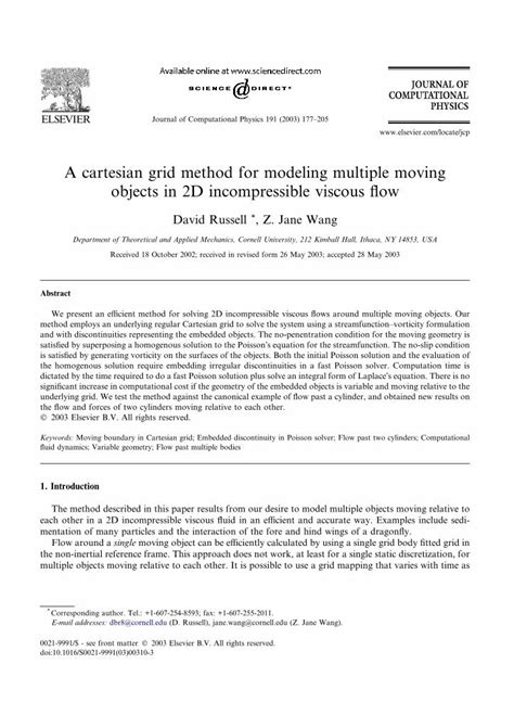 pdf a cartesian grid method for modeling multiple … a cartesian grid method for modeling