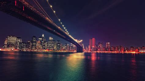 Fond d écran Paysage urbain nuit réflexion Horizon Gratte ciel