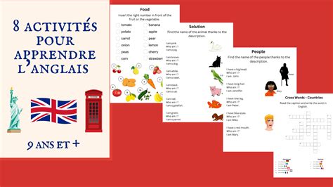 Cahier Pour Apprendre L Anglais T L Charger Pour Les Enfants