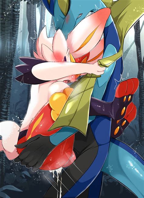 Rule 34 Anthro Blue Body Blush Breasts Cinderace Duo Female Fur Generation 8 Pokemon Genitals
