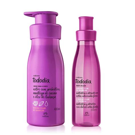 Kit Hidratante Body Splash Tododia Ameixa E Flor De Baunilha Natura