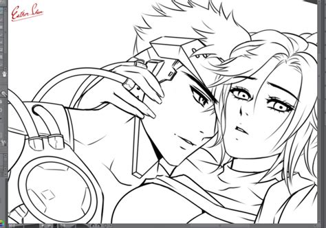 Genji X Mercy Wip By Whisky Hentai Foundry
