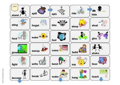 PAST SIMPLE SET BOARD GAME Regular Irregular Verbs Editable ESL