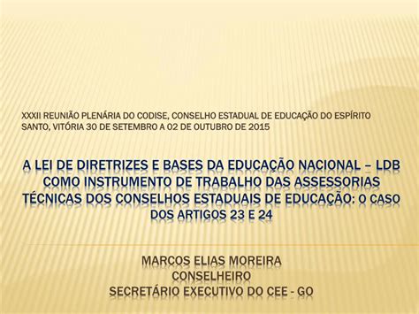 PDF A LEI DE DIRETRIZES E BASES DA EDUCAÇÃO cee al gov br