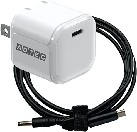 PD充電器 45W GaN USB Type C 1ポート ホワイトeMarker 4017プラグ充電ケーブル付属APD V045C