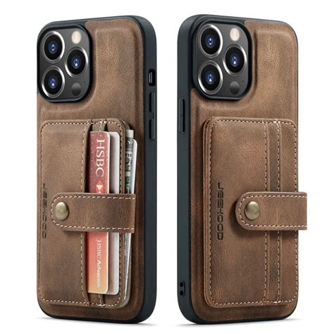 Funda Magn Tica De Cuero De Lujo Para Iphone Pro Max
