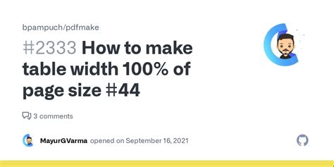 how to make table width 100 of page size 44 · issue 2333 · bpampuch pdfmake · github