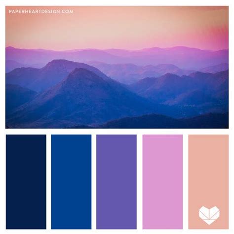 Color Palette Pretty In Pink Paper Heart Design Color Palette