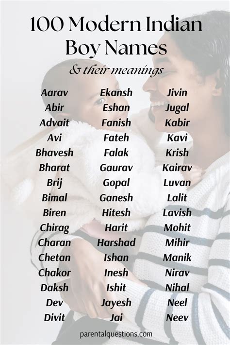100 Modern Unique Indian Boy Names Meanings Baby Boy Names