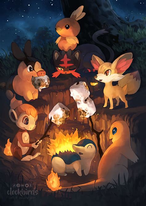 Fire Type Starter Pokemon Wallpaper