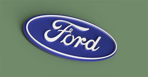 Ford Logo 3D Model By 3d Logoman Lupon Gov Ph