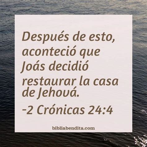 Explicación 2 Crónicas 24 4 Después de esto aconteció que Joás